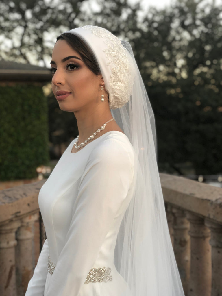 Turban Mina – Hijab Couture Bridal